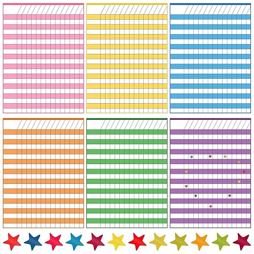 18 Pack Incentive Chart for Classroom Reward Chart for Kids Multi Color ...