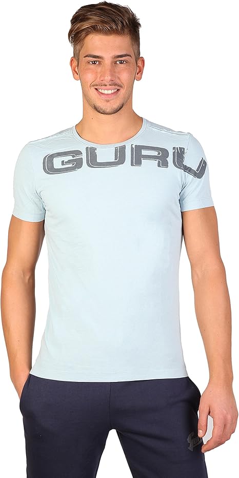 Buy Guru Men Casual T-Shirt Grey at Amazon.in