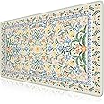 Amazon.com: iCasso Desk Matt for Desktop, Desk Pad Mat, Green Floral ...