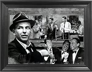 Amazon.com: The Rat Pack Shooting Pool 3D Poster Wall Art Decor Framed ...
