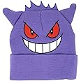 Amazon.com: Bioworld Pokemon Gengar Embroidered Cuff Beanie Cap Hat One ...