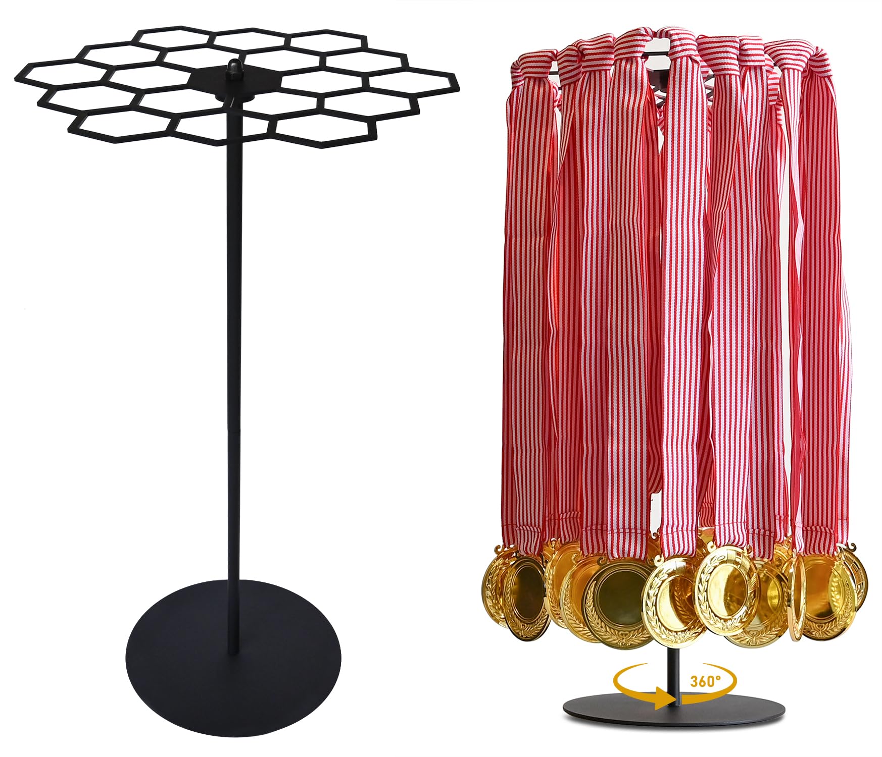 Mua Rotatable Medal Hangers Display, Tabletop Medal Holder Rack Over 45 ...