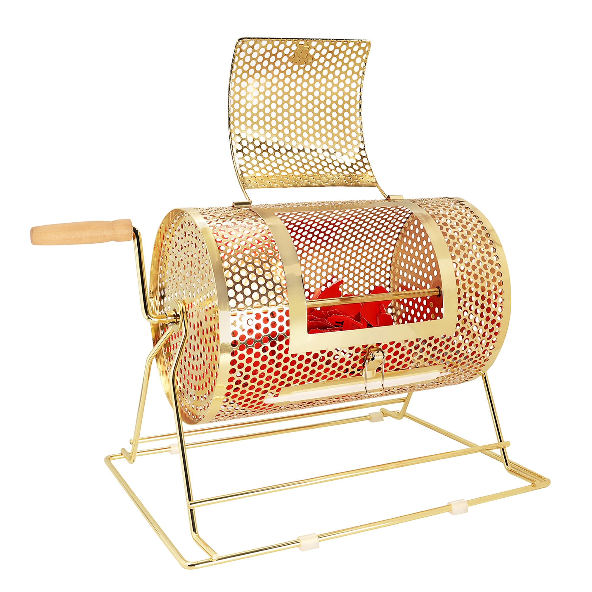 GSE Games & Sports Expert Brass Raffle Drum, Professional Raffle Ticket ...