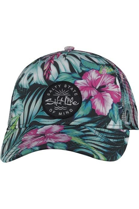 Womens Salt Life Salt Life Bucket Hat - Navy Aquatic Print Sun Hat ...