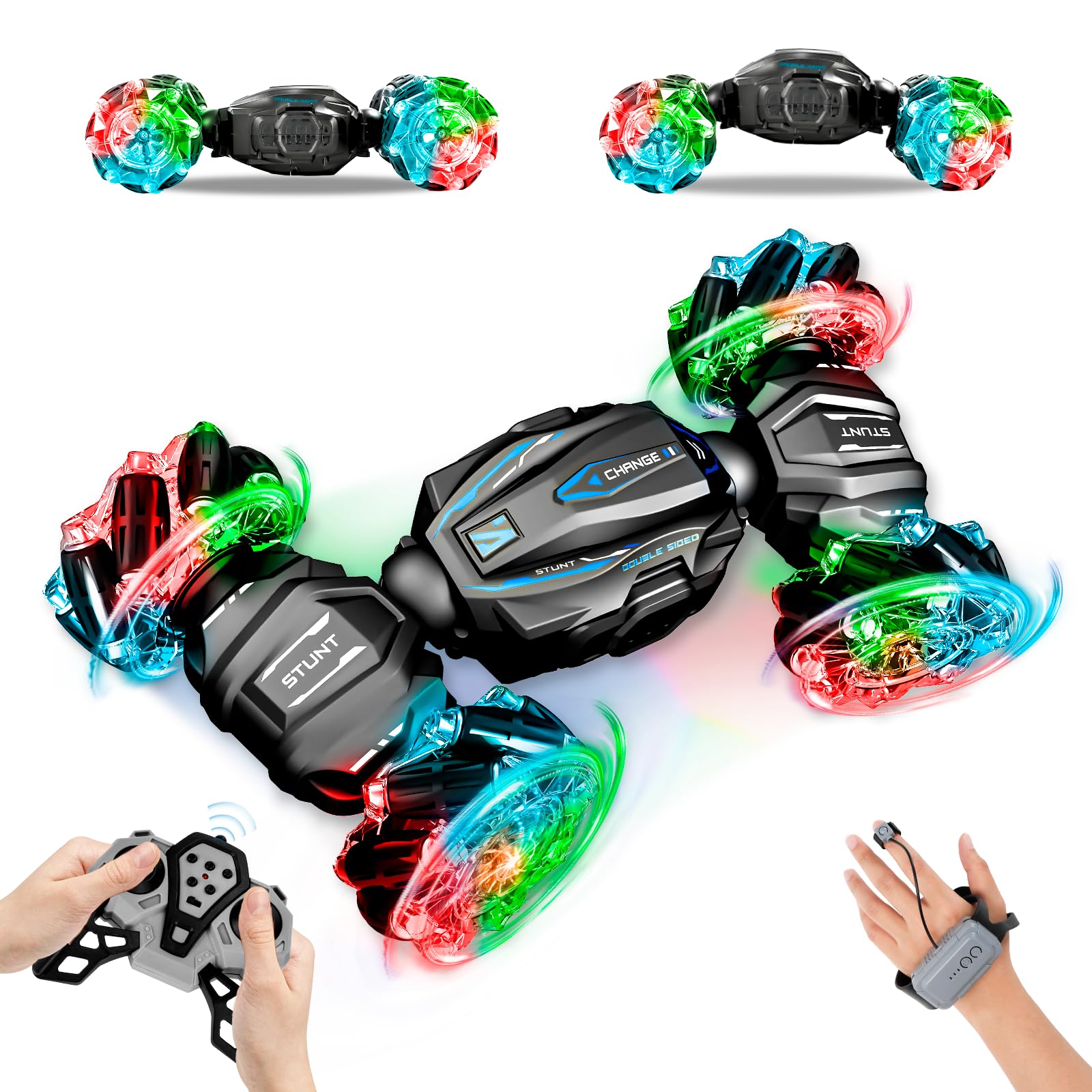 Drefirsa Hand Controlled RC Stunt Car, Boys Toys Age 6-8 8-13, Remote ...