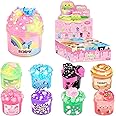 Amazon.com: 9 Packs Lucky Box Slime Kit - Cloud Butter & Clear Slime ...