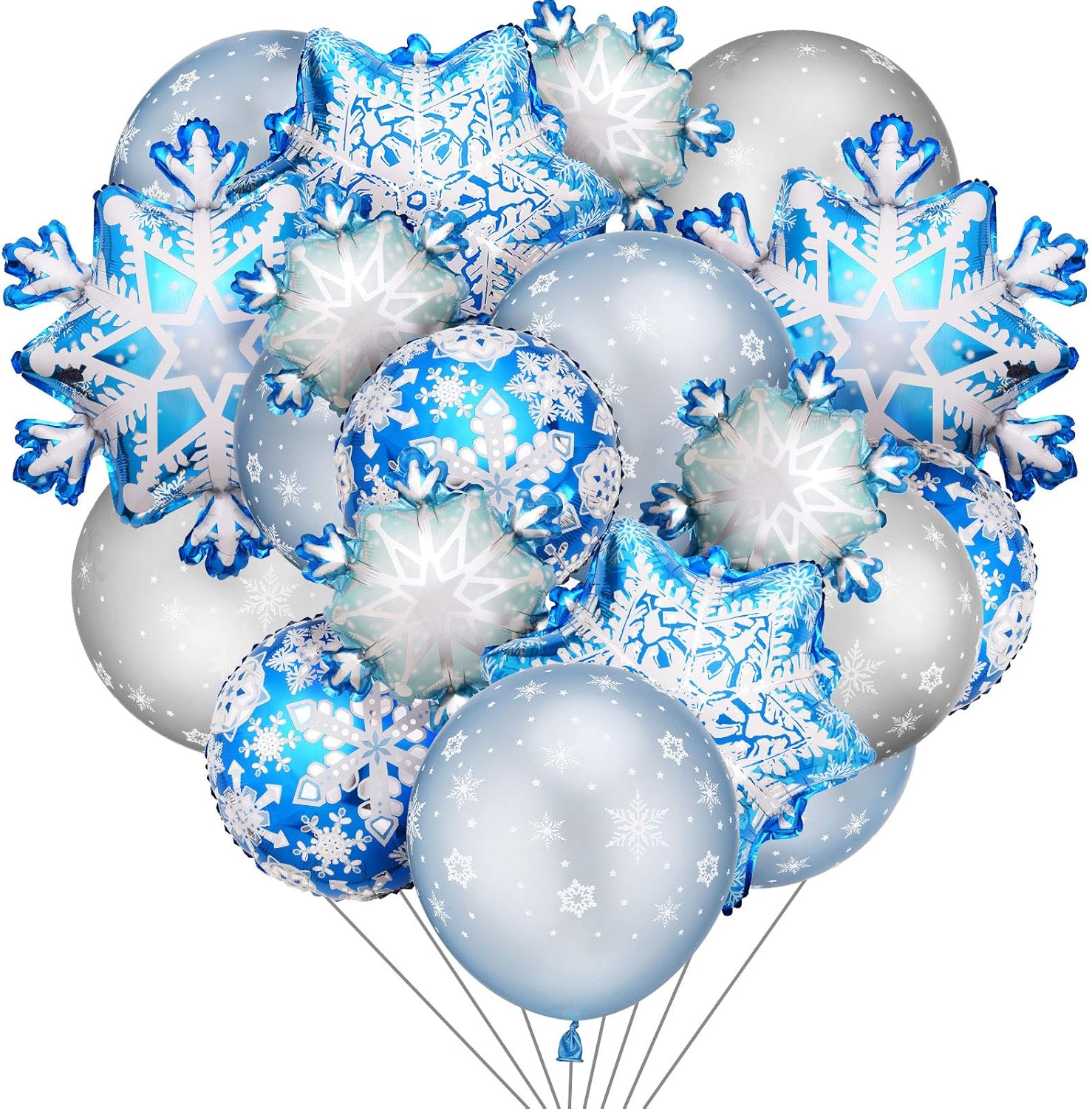 Amazon.com: 60 Pieces Winter Theme Balloons Set, Includes 50 Pieces ...