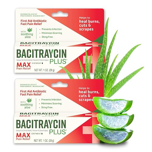 Max Strength First Aid Antibiotic Wound Healing + Pain and Itch Relief ...