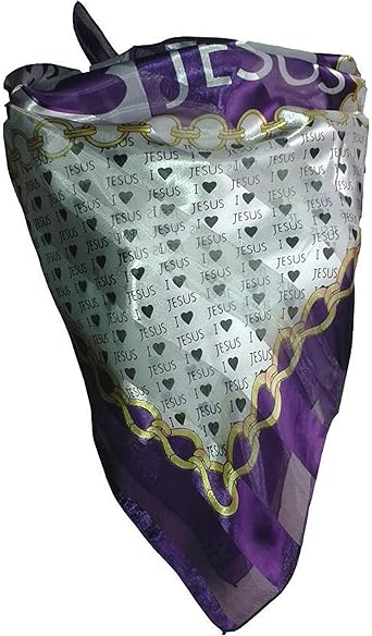 I Love Jesus 42" Satin I Love Jesus 42" Satin Scarf Scarves Shawl ...
