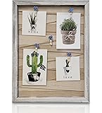 Amazon.de: Fotorahmen mit Leine, inkl. 16 Klammern, Fotocollage ...