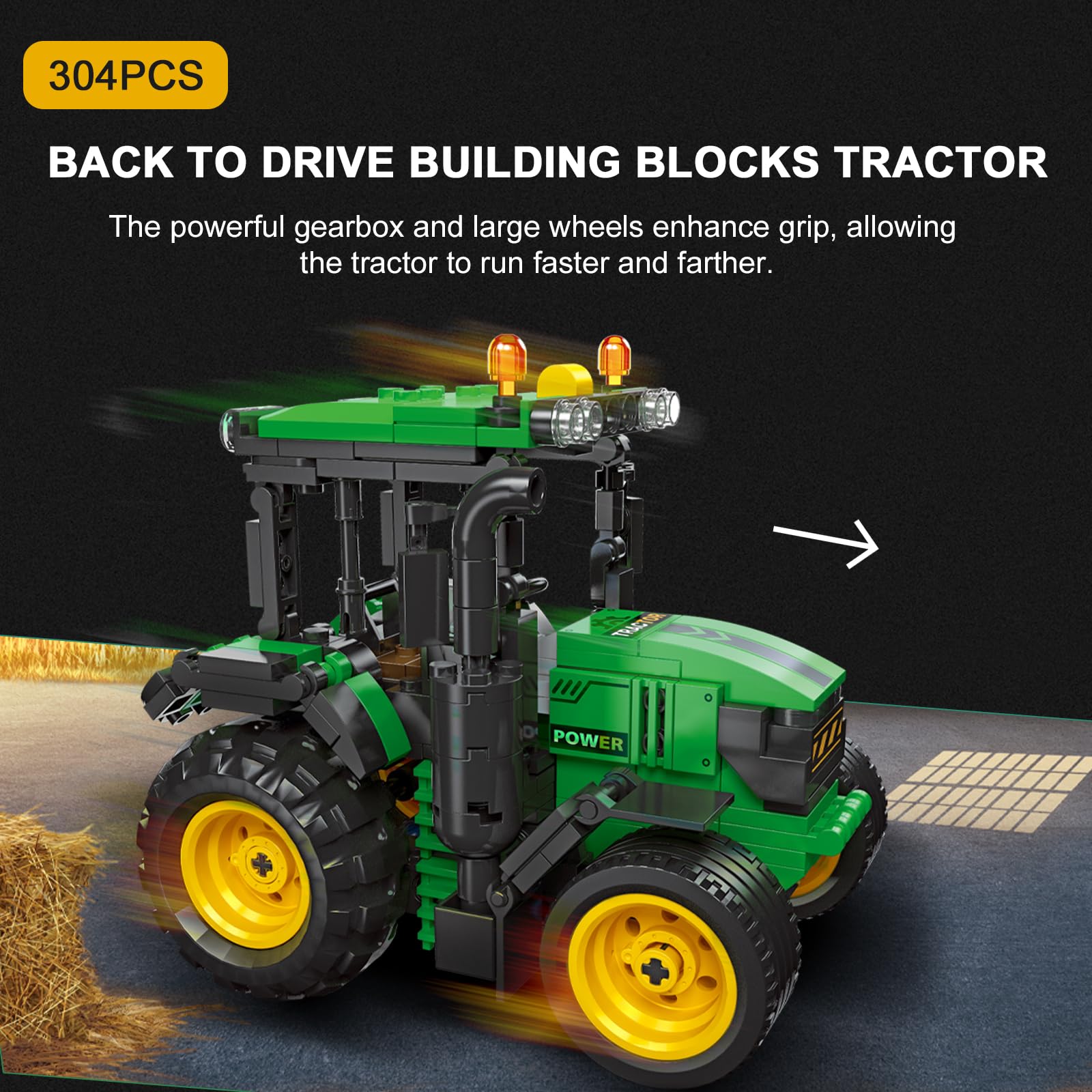 Mua Snlywan Farm Tractor Building Set for Kids,Pull Back Tractor Model ...