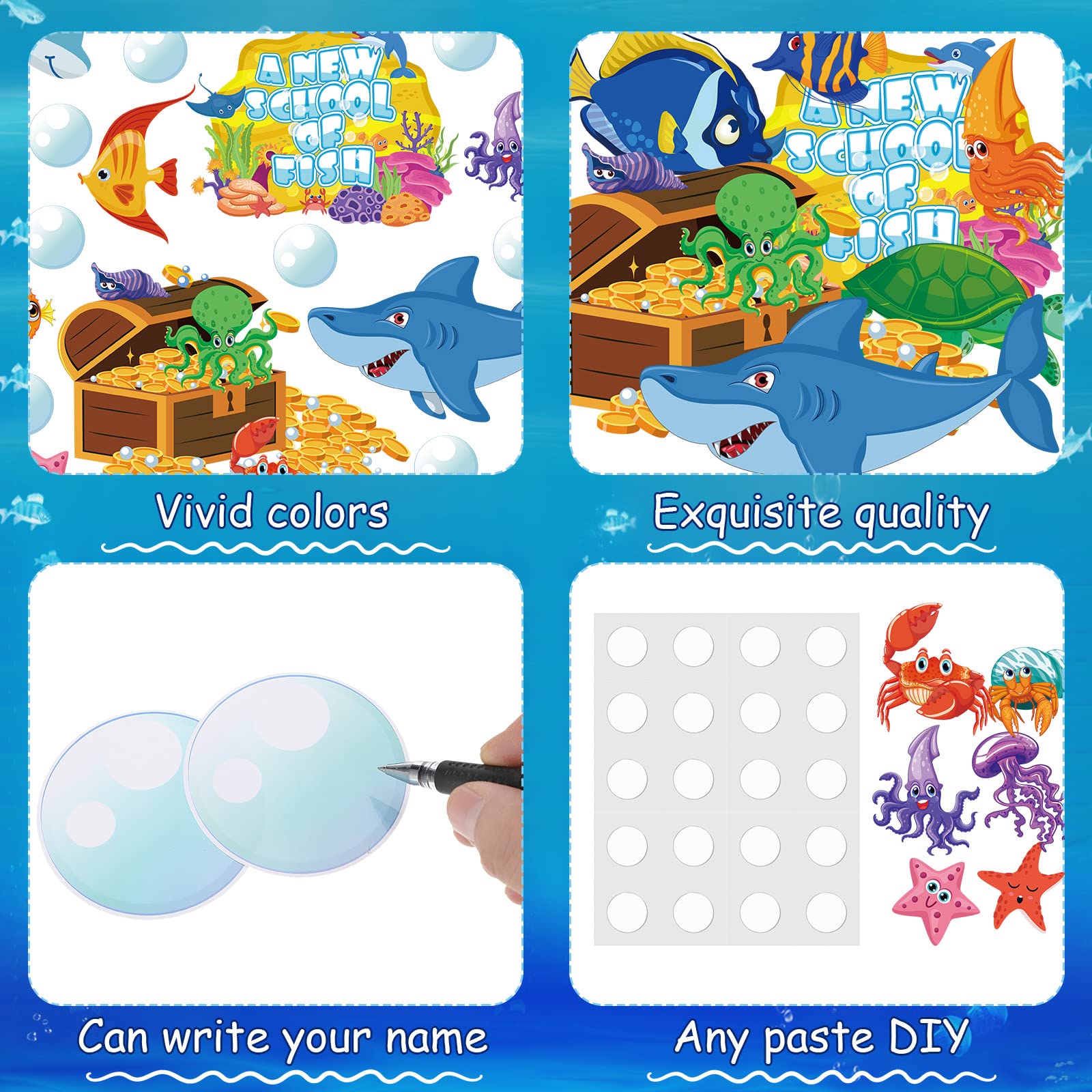 Mua 121 Pcs Under The Sea Bulletin Board Set Ocean Creatures Bulletin ...