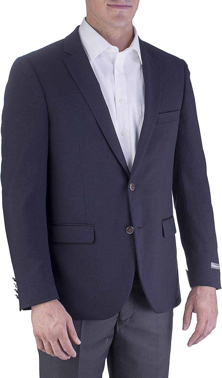 Alberto Cardinali Men's Two-Button Side-Vents Blazer J75 (36 Short ...