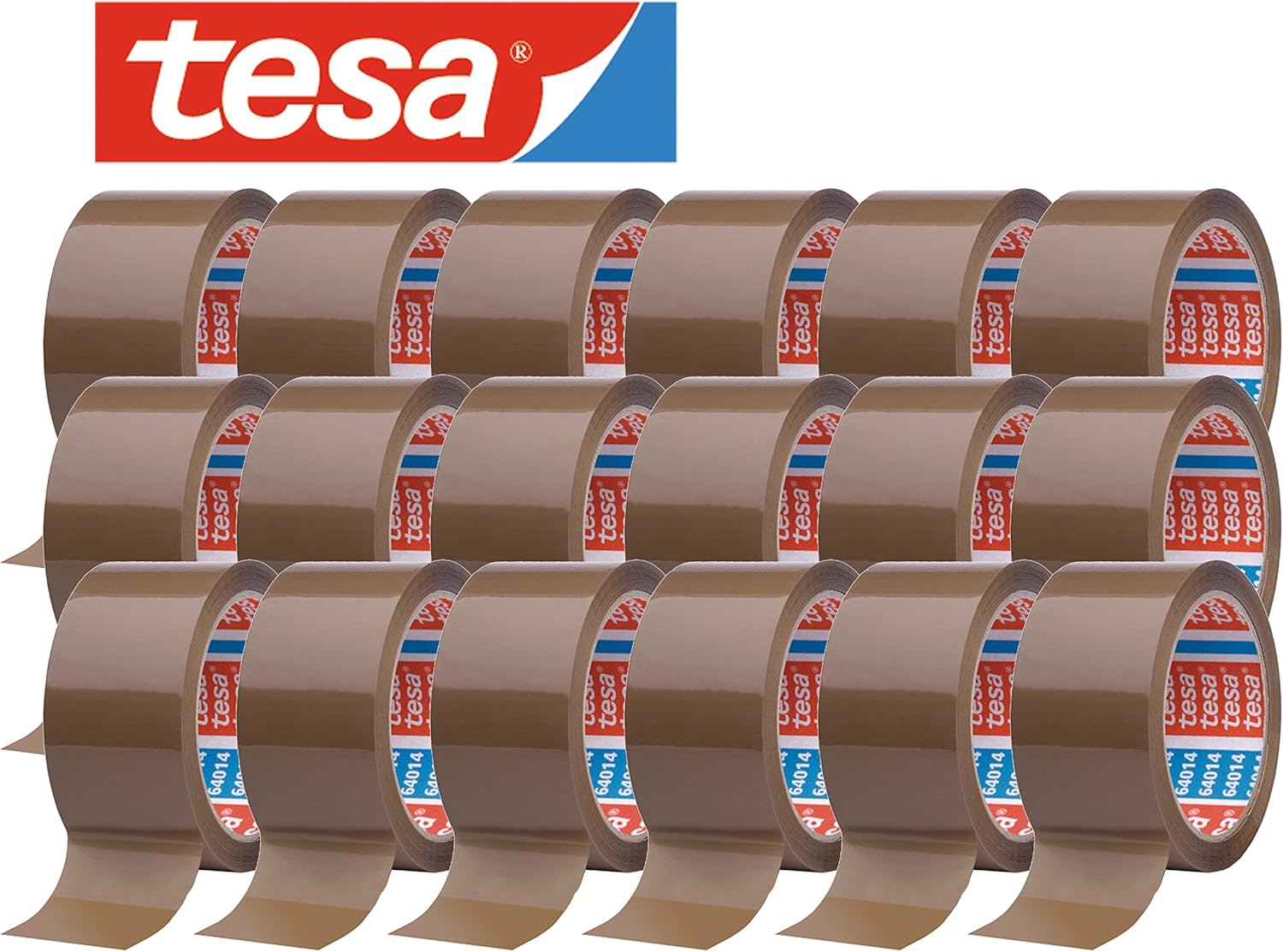 tesa 64014 Klebeband Paketklebeband Packband 66m x 50mm (18 Rollen ...