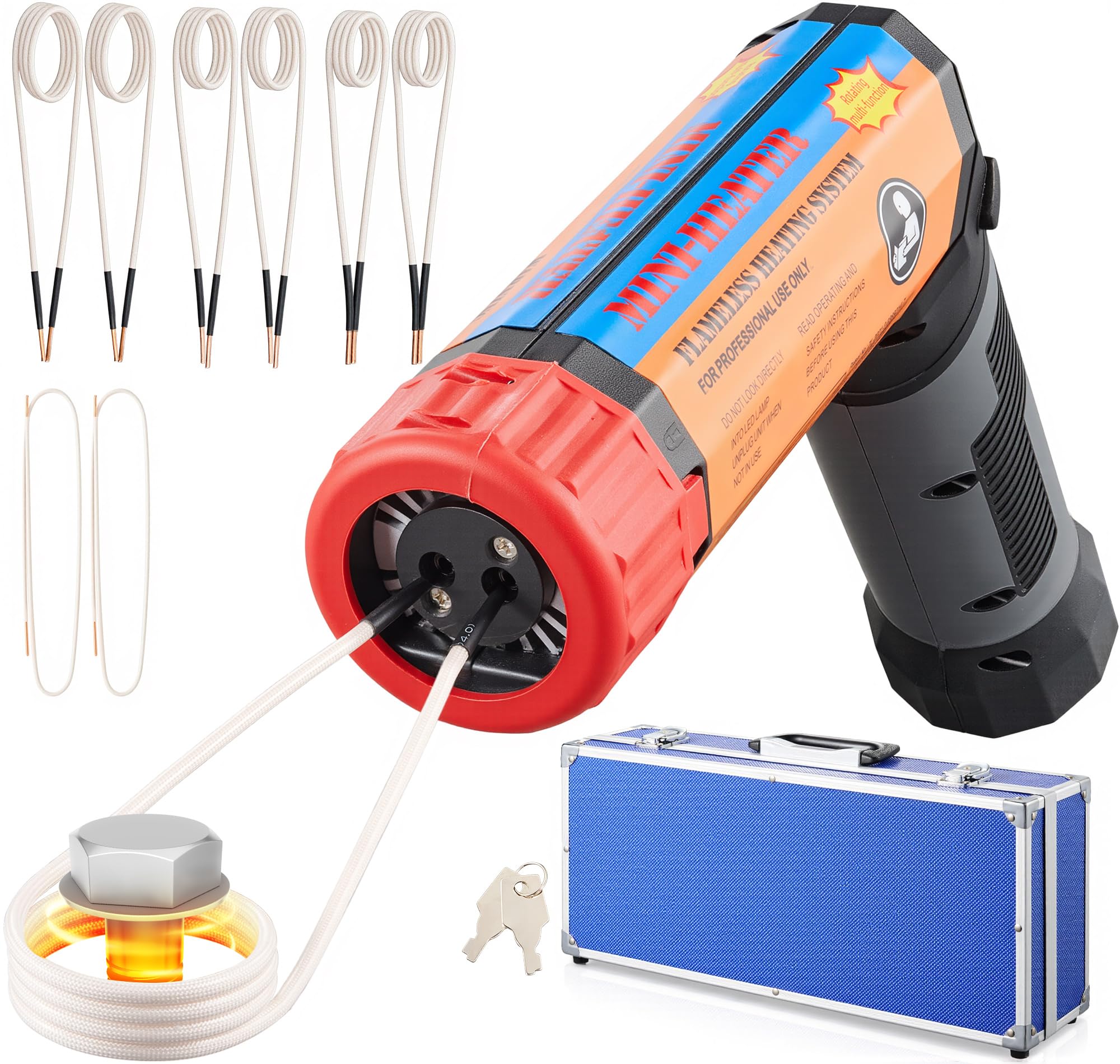 Magnetic Induction Heater Kit, 1100W 110V Induction Heater Bolt Removal ...