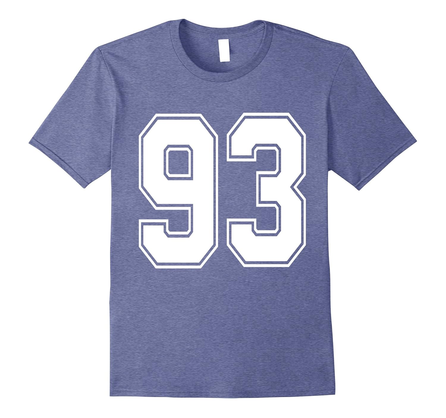 #93 Number 93 Sports. Jersey T-shirt My Favorite Player #93-T-Shirt ...