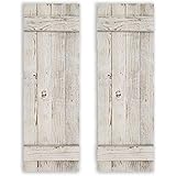 Amazon.com: BarnwoodUSA | Rustic Farmhouse Window Shutters (Set of 2 ...