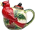Amazon.com | Cosmos Gifts Holiday/Seasonal Ceramic Cardinal Teapot, 5-1 ...