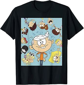 Amazon.com: The Loud House Group Circle Portrait Poster T-Shirt: Clothing