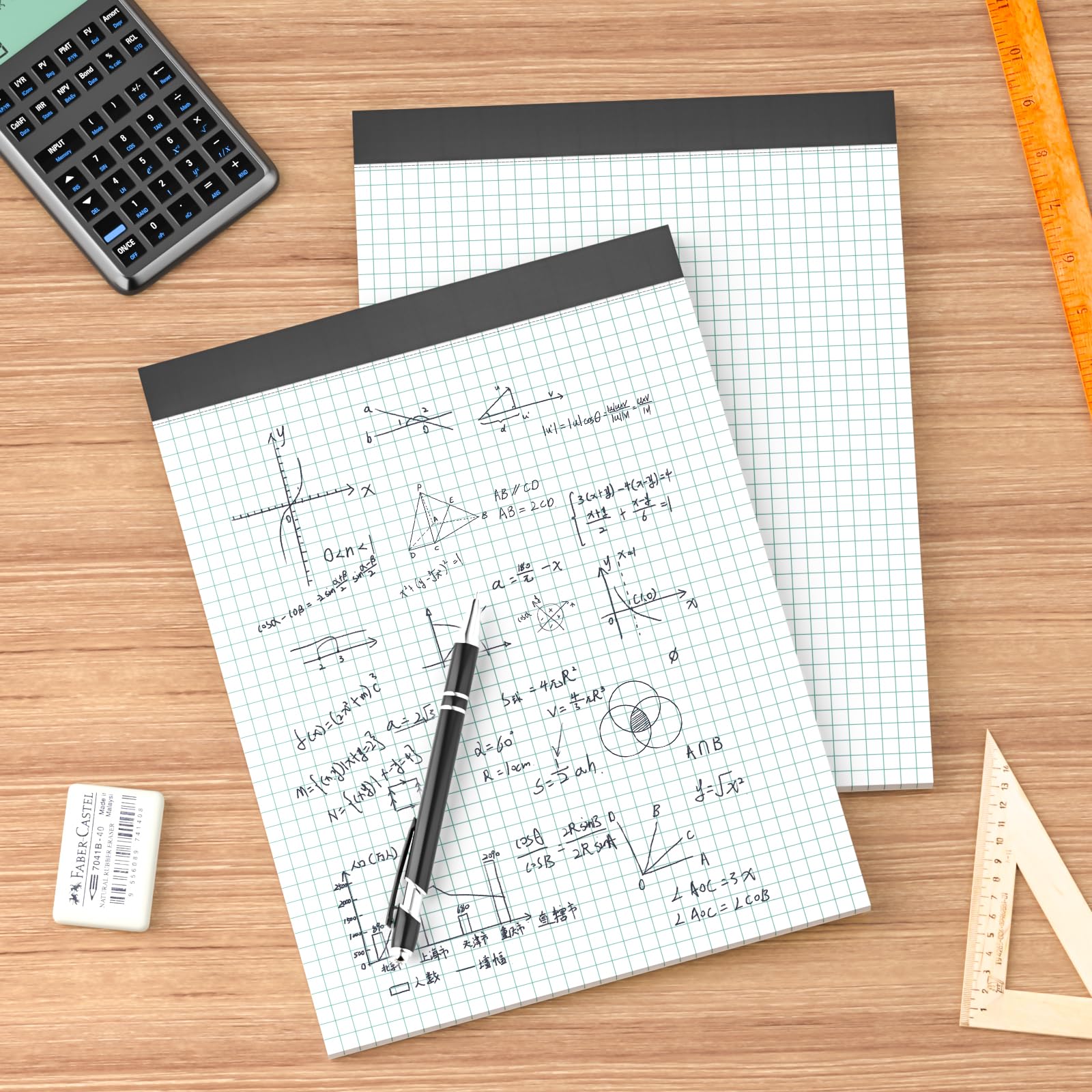 Mua Graph Paper 8.5 x 11 Grid Paper Pad Quad Ruled, 2 Pack, 30 Sheets ...