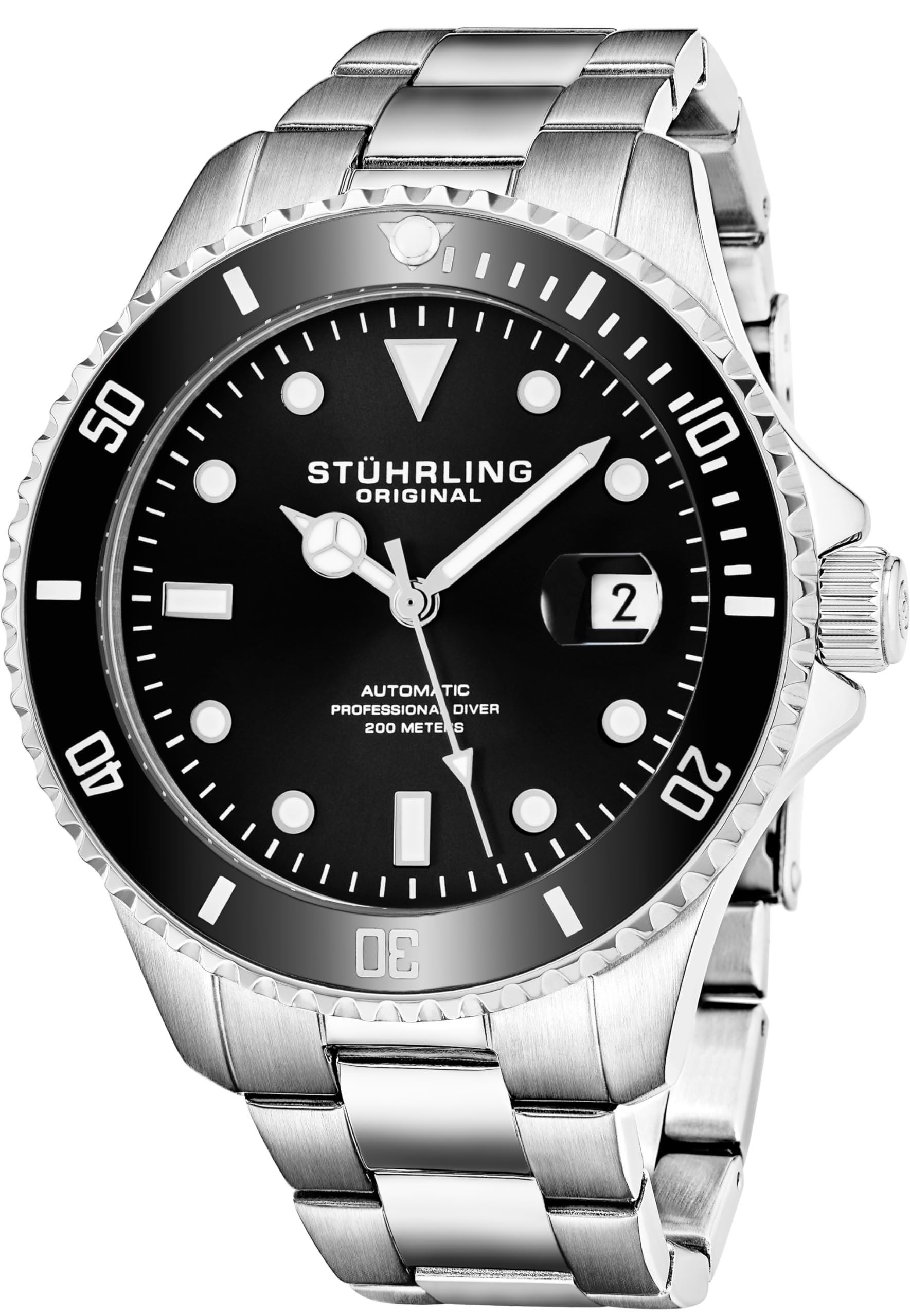 Mua Mens Stainless Steel Automatic Self Wind Dive Watch 200M Water ...