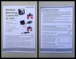 AUTO-VOX Car Wireless Rear View Camera Monitor Kit: Amazon.co.uk ...
