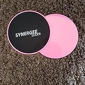 Synergee Jet Black Core Sliders. Dual Sided Use on Carpet or Hardwood ...