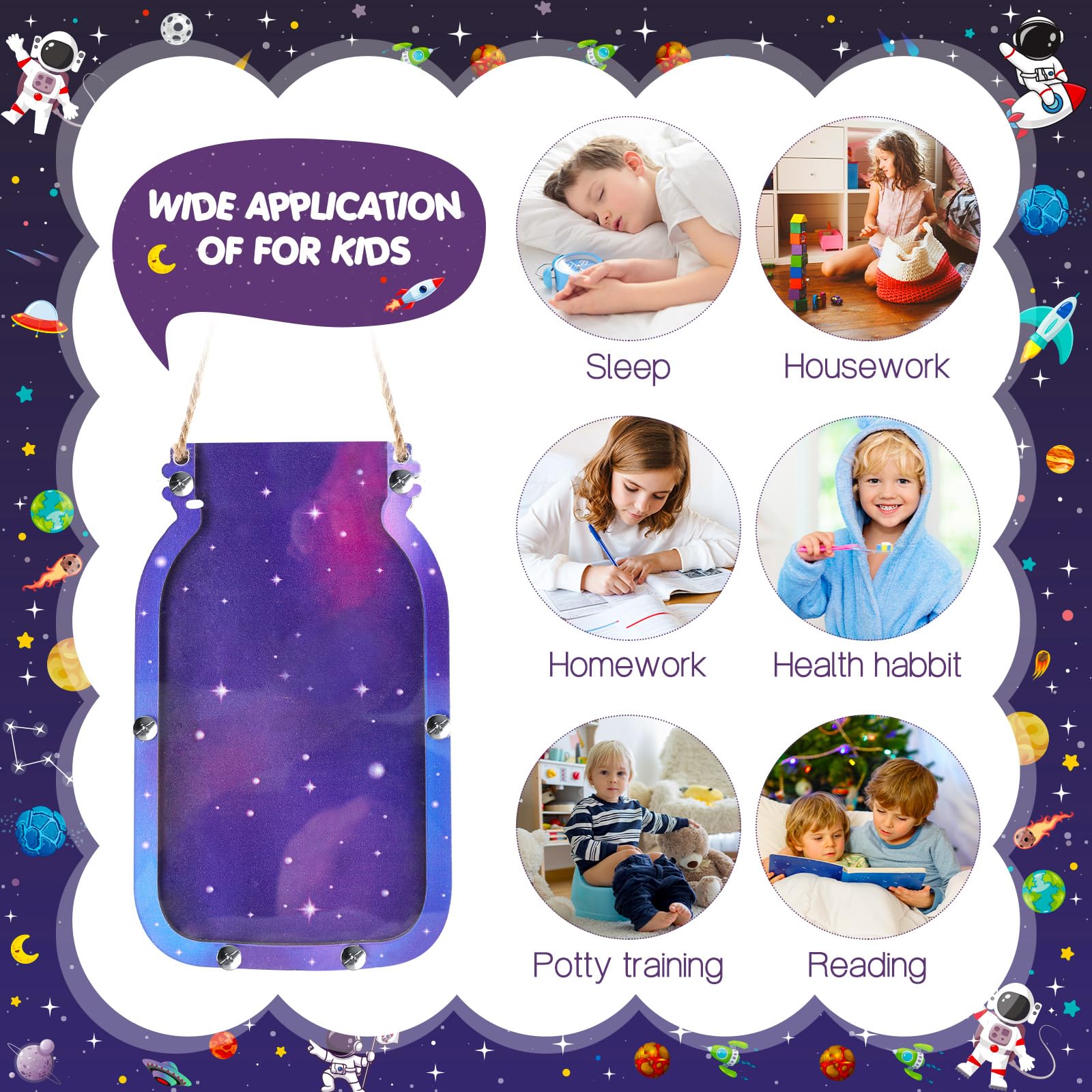 Mua Treela Outer Space Reward Mason Jar for Kids Bulletin Board Reward ...