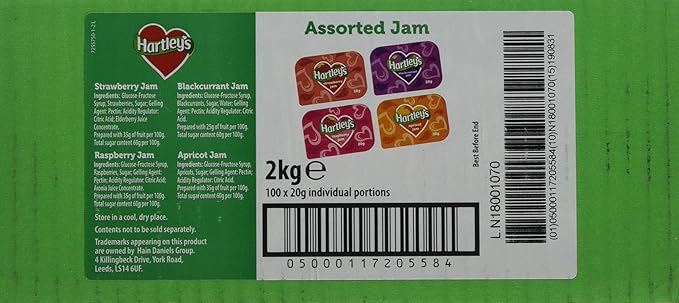 Hartley's Assorted Jam (Pack of 100): Amazon.co.uk: Grocery