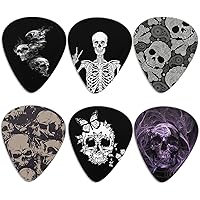 Amazon.com: KEIAHUAN Guitar Plectrums Cool Skull Guitar Picks Classical ...