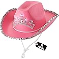 Amazon.com: Light Up Pink Cowgirl Hat for Girls - (Pack of 2) Kids ...