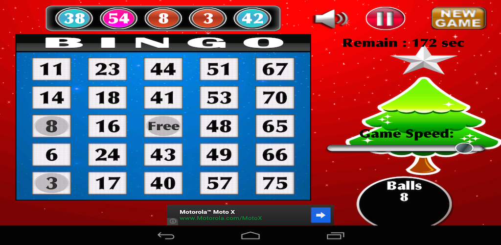 Amazon.com: Bingo Christmas Tree Lights Christmas Day Bingo Free Games ...