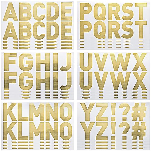 Chinco 232 Pieces 24 Sheets Letter Stickers Large Bulletin Board Letters for Classroom Poster ...
