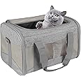 Amazon.com : Cat Carrying Case - Pet Carrier Airline Approved, Protable ...