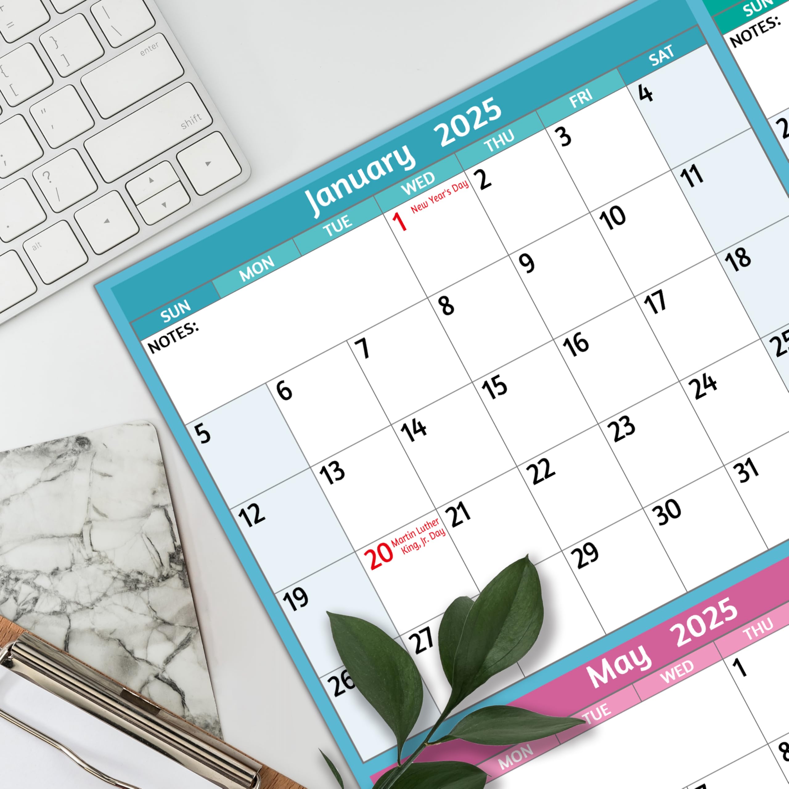 Mua Yearly Wall Calendar 2025 - Large Yearly Calendar 2025, Jan 2025 ...