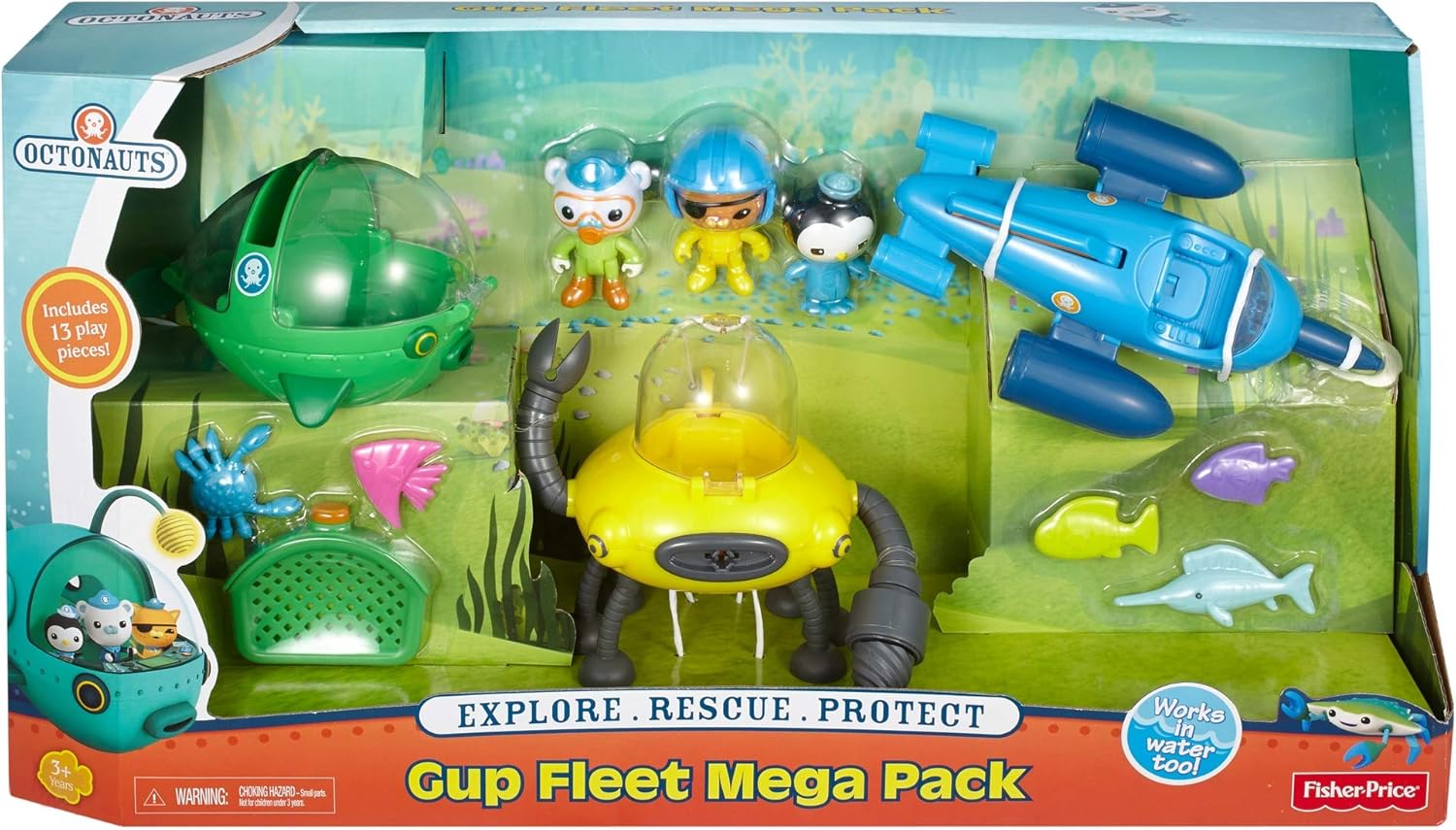 Toys & Games Fisher-Price Octonauts Gup Fleet Mega Pack Play Figures ...