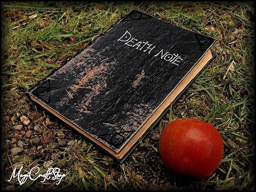 Replica Death Note notebook - book with parchment pages with first five ...