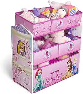 Amazon.com: Delta Children Princess Multi-Bin Toy Organizer : Home ...