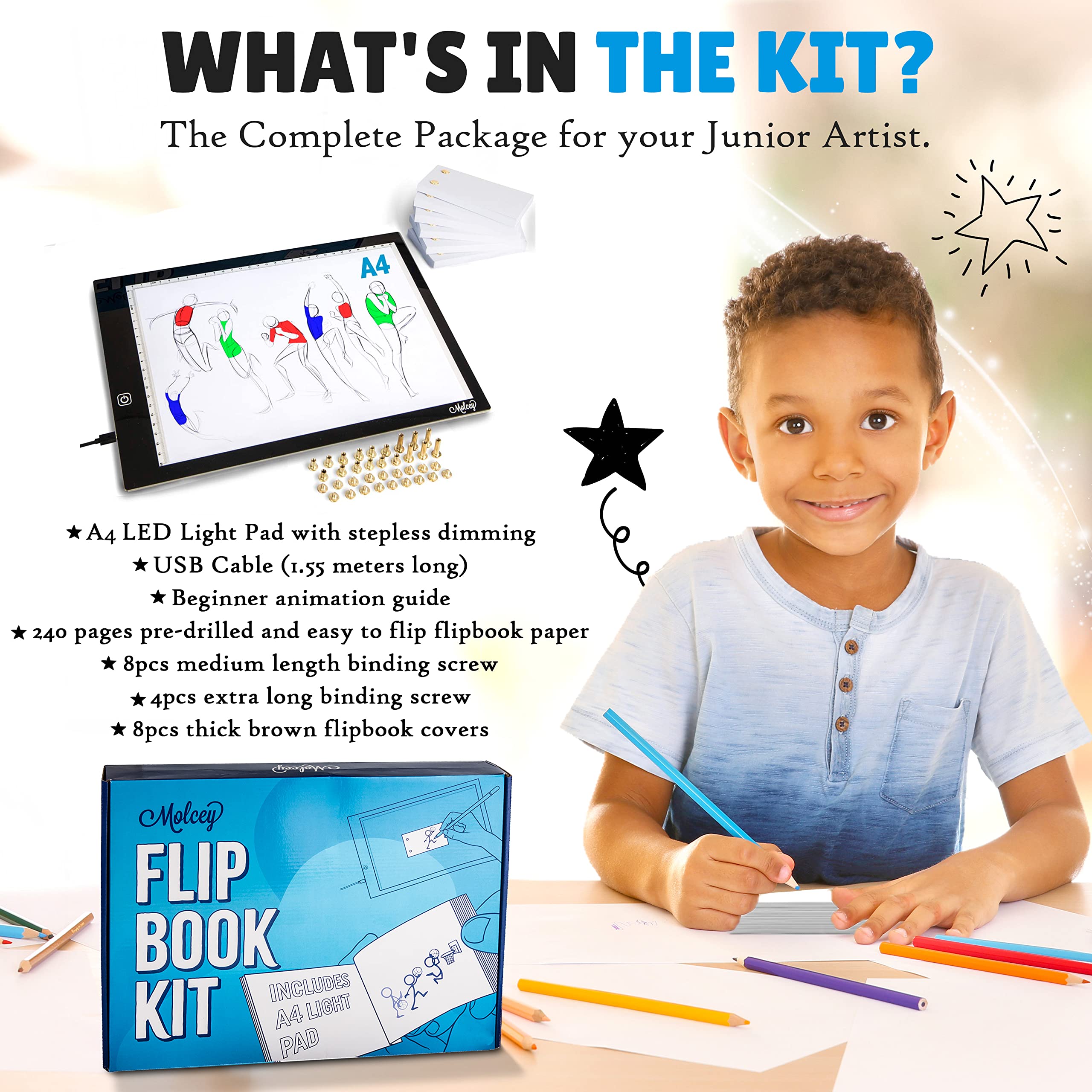 Mua Flip Book Kit with A4 Light Pad - Includes 240 Sheets Flip Book ...