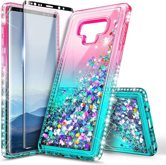 Amazon.com: E-Began Galaxy Note 9 Case with Screen Protector (Soft Full ...