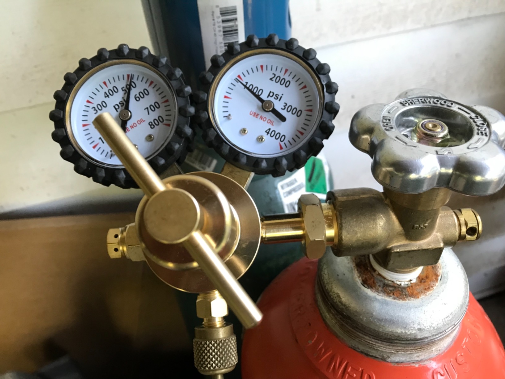 $9/mo - Finance Nitrogen Regulator 0-600PSI CGA580 Inlet, 1/4-Inch Male ...