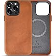 Amazon.com: Belemay Compatible with iPhone 13 Pro Max Leather Case Magsafe-Top Grain Vintage ...