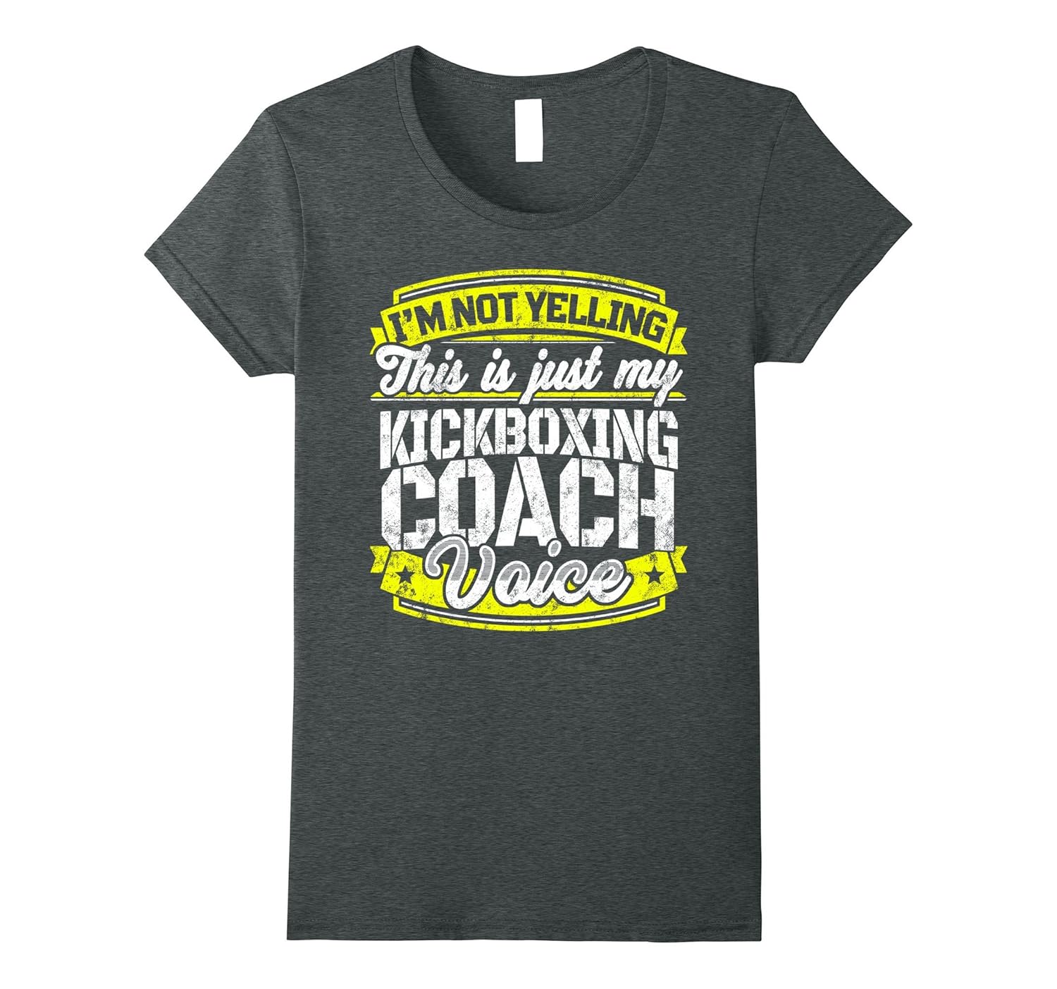 Funny Kickboxing Coach Shirt: Kickboxing Coach Saying Voice-4LVS ...