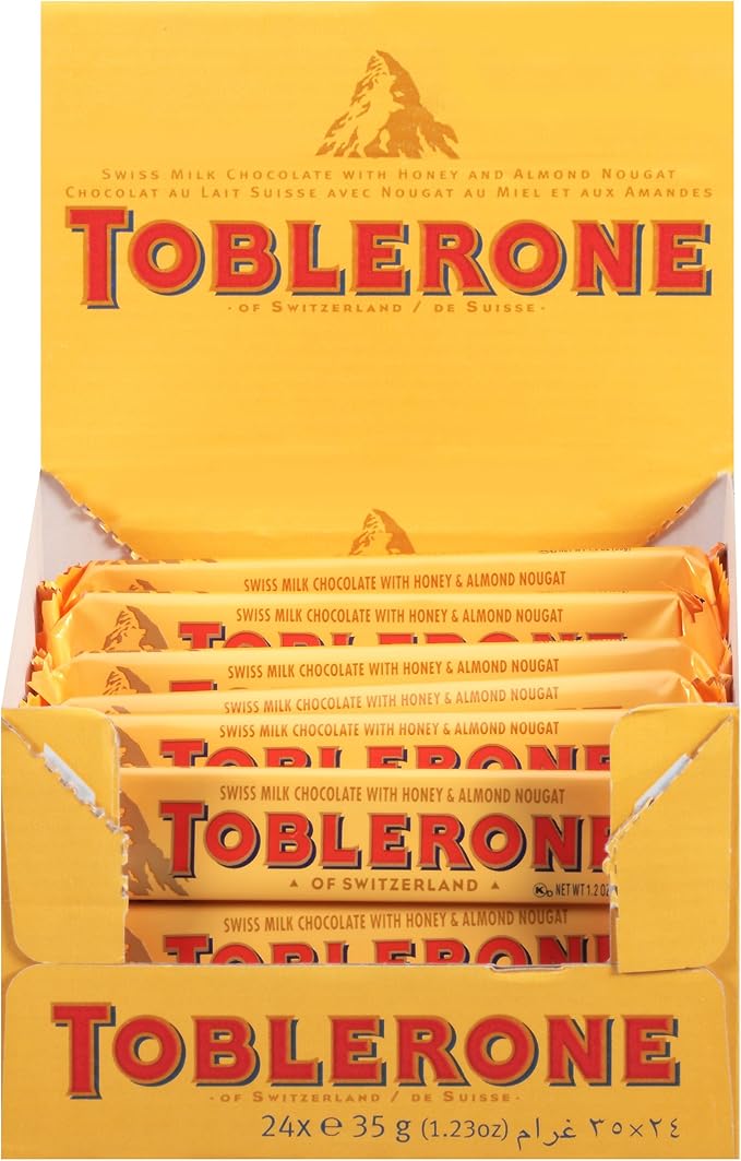 Toblerone Standard Size 1.23-Ounce (x24 Units), 0.84-Kilogram: Amazon ...