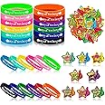 Amazon.com : 128 Pcs Star Student Wristbands Star Adhesive Award Badges ...