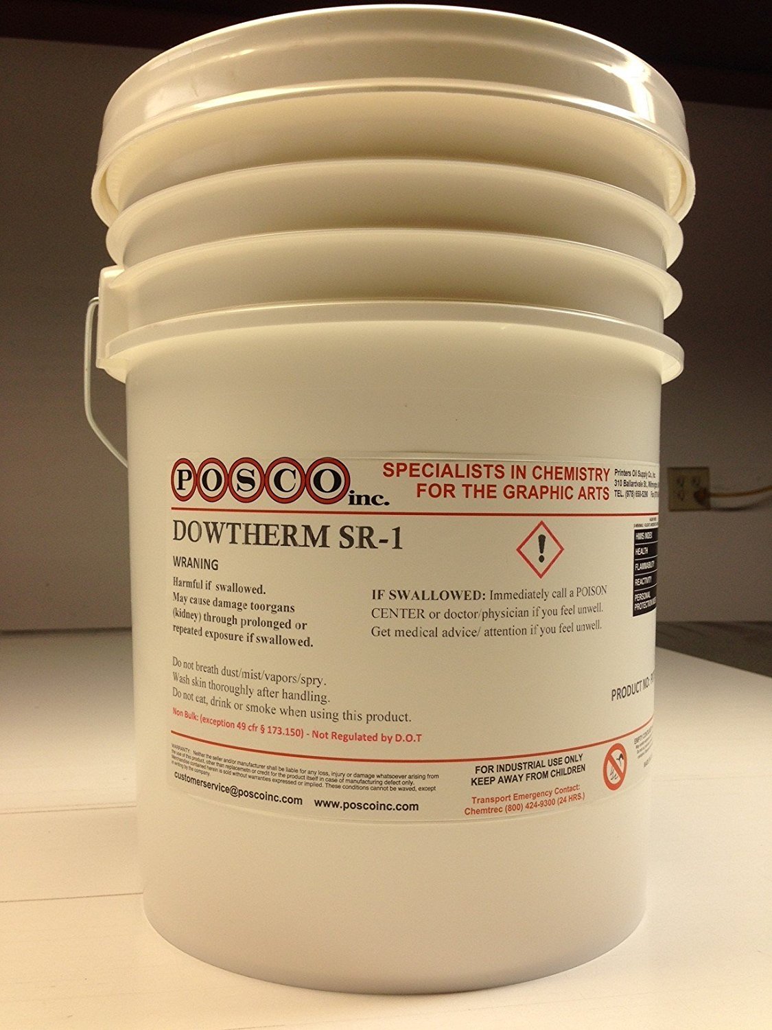 Dowtherm SR-1 Heat Transfer Fluid - 5 Gallon Pail