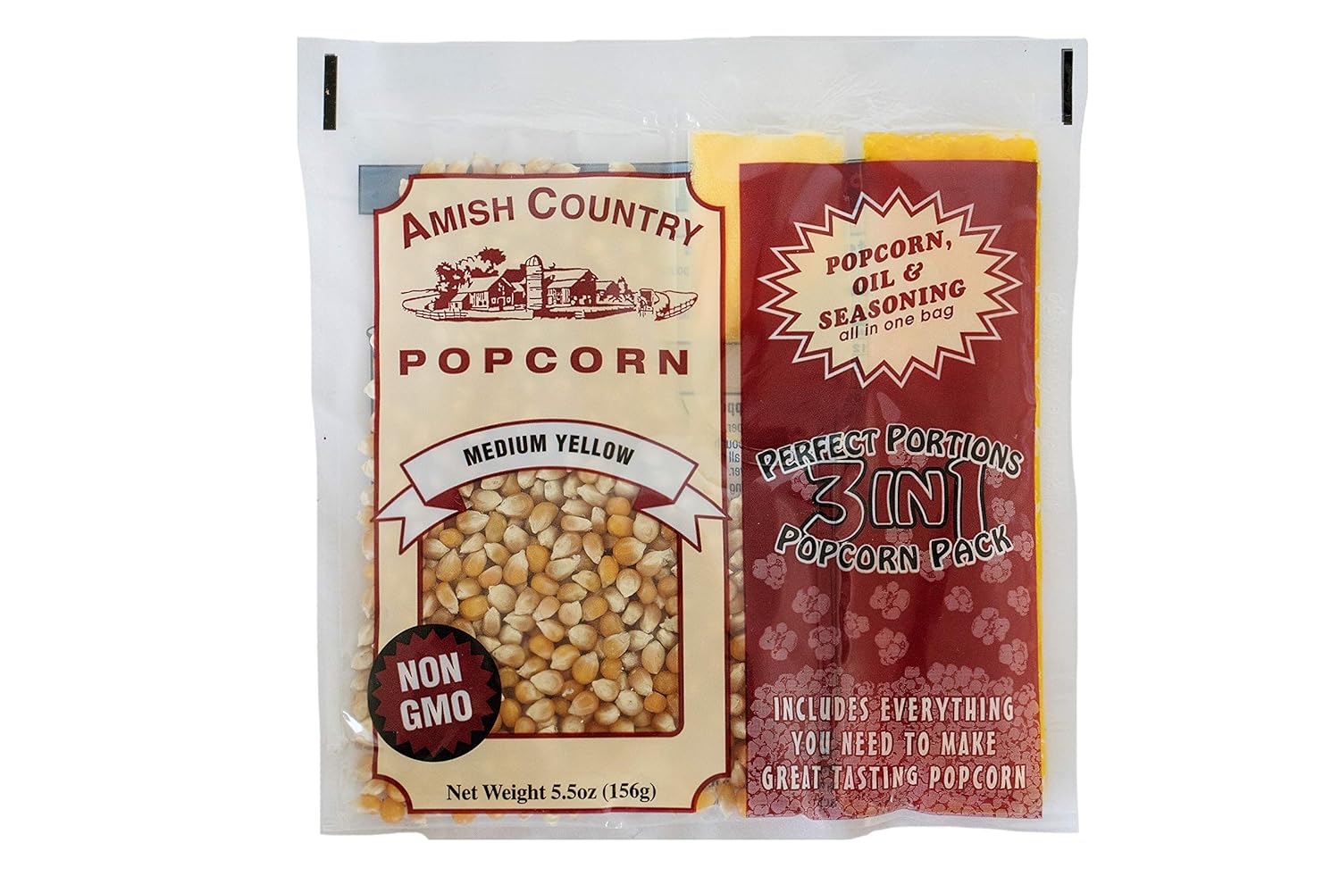 Amazon.com: Amish Country Popcorn | (24) 4 Ounce Popcorn Portion Packs ...