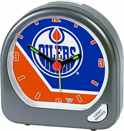 Amazon.com : NHL Edmonton Oilers Alarm Clock : Sports Fan Alarm Clocks ...