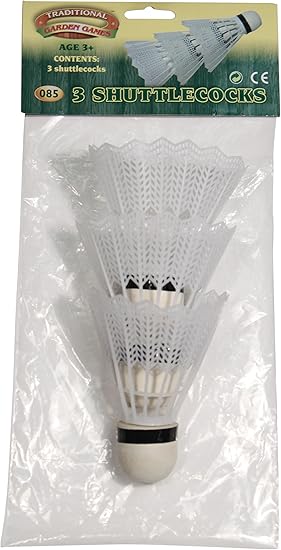 Traditional Garden Games Shuttlecocks (3 Pieces): Amazon.co.uk: Toys ...
