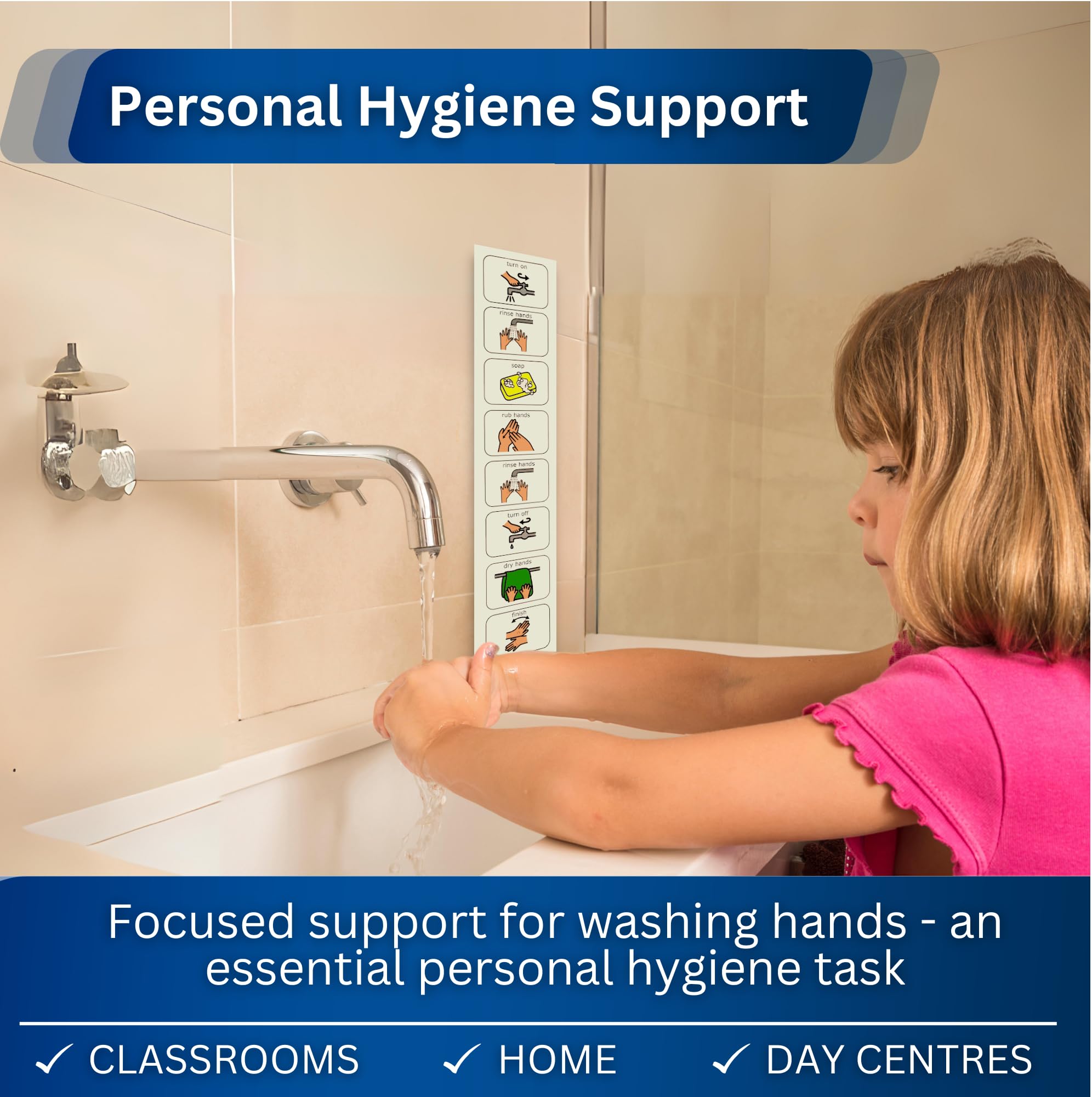 Mua Autism Washing Hands Routine Chart – Independent Hand Washing ...